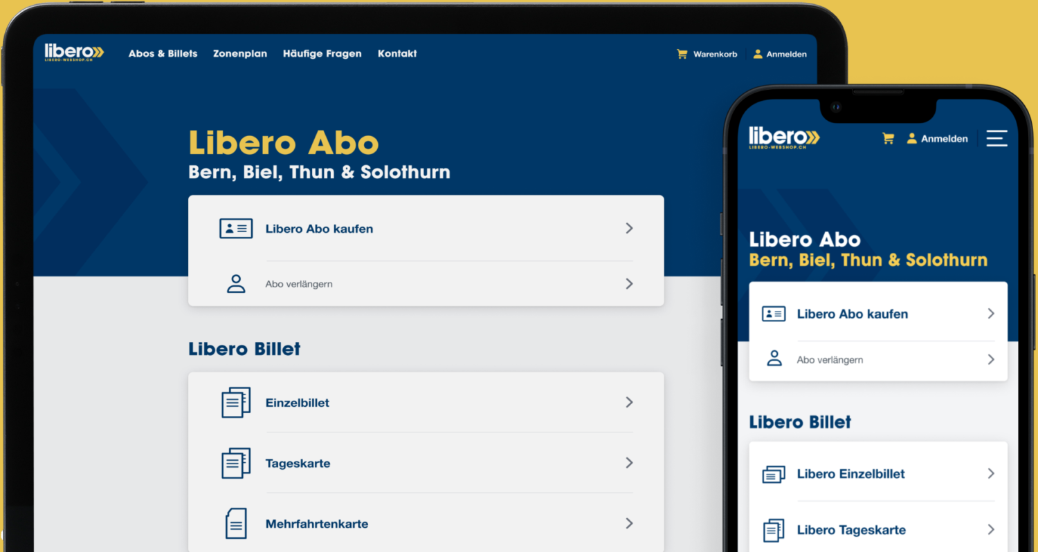 Libero Webshop – einfacher Abos und Billets lösen – Herr Bürli